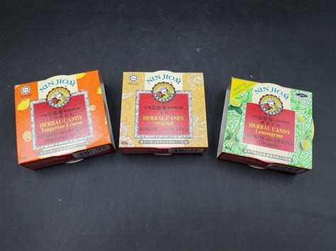 Nin Jiom Herbal Candy Lemongrass Original And Tangerine Lemon
