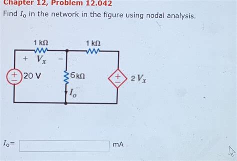 Solved Chapter Problem Find Io In The Network In Chegg