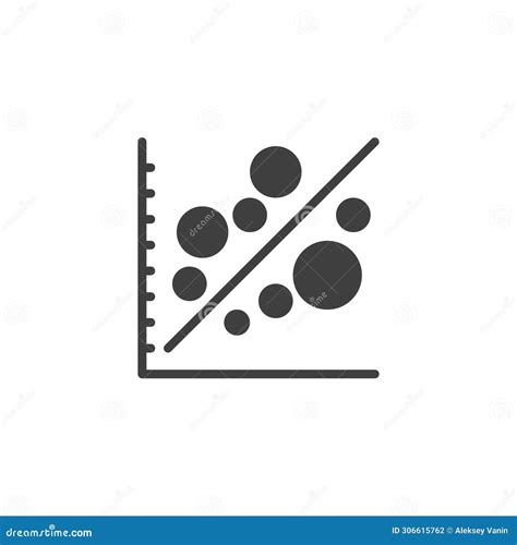 dot plot diagram ui element template vector illustration