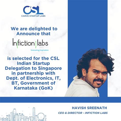 Vishwas Narayan On Linkedin Congratulations Havish Sreenath And Infiction Labs Private Limited