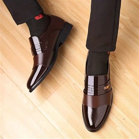 Mens Pointed Dress Shoes Comfortable Non Slip Formal Shoes Assorted