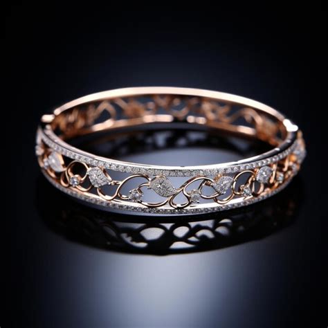 Premium Photo Diamond Bangle Generated By Ai