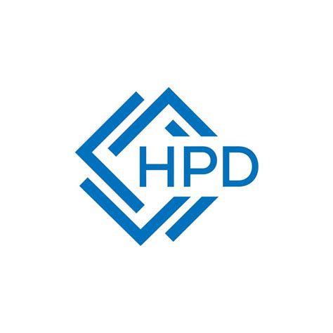 Hpd Letter Logo Design On White Background Hpd Creative Circle Letter