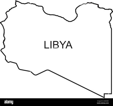 Libya Map Iconvector Illustration Symbol Background Stock Vector Image And Art Alamy