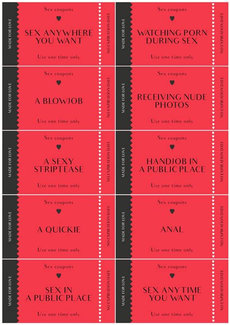 Printable Sex Coupon Book For Couples Editable Canva Template Adults 18 Anniversary T