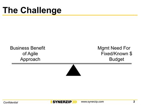 using agile approach with fixed budget projects ppt
