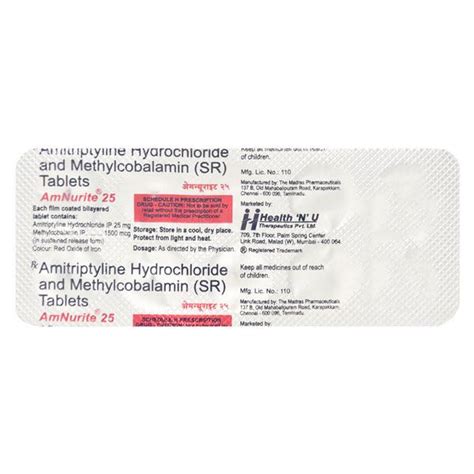 Amnurite 25mg Tablet 10s Price Uses Side Effects Netmeds