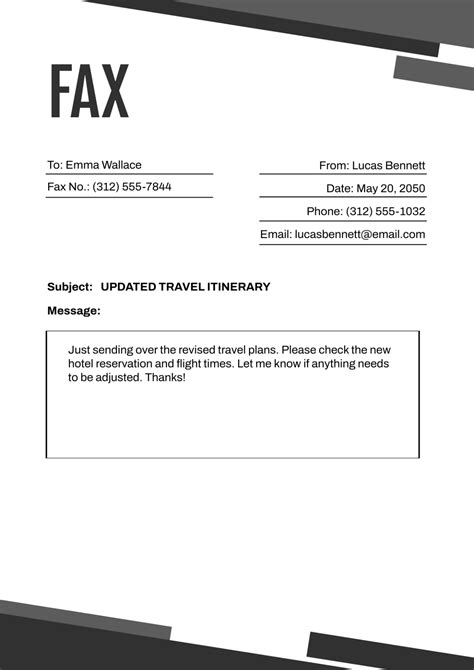 Free Fax Cover Page Templates To Edit Online