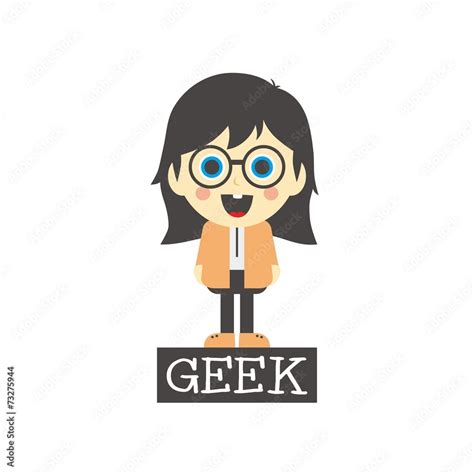 Geek Girl Clipart