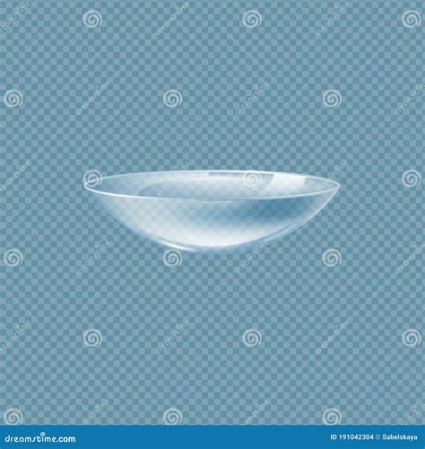 Template Of Soft Eye Contact Lens Icon Realistic Vector Illustration Isolated Stock Vector