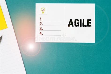 Conceptual Display Agile Word For Particular Approach To Project