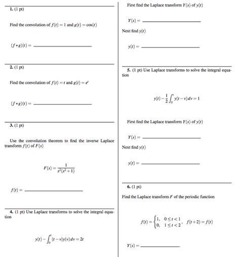 Find The Convolution Of F T And G T Cos T Chegg