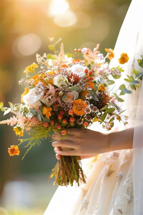 94 Lovely Fall Wedding Bouquets To Complete Your Look Fall Wedding