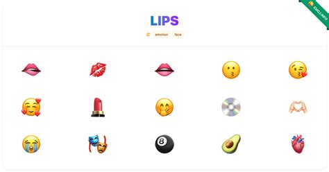Lips Emojis 🫦 💋 👄 Meaning Copy And Paste