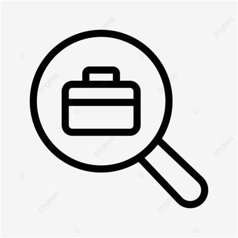 Job Computer Magnifying Document Vector Computer Magnifying Document