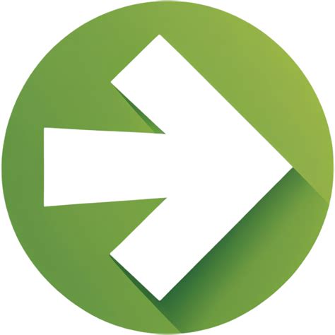 Green Directional Arrow Sign Ai Generative 33000006 Png