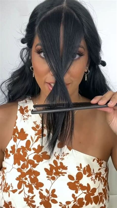 How To Cut Long Curtain Bangs The Easy Way Upstyle How To Cut Long Curtain Bangs The Easy Way Upstyle