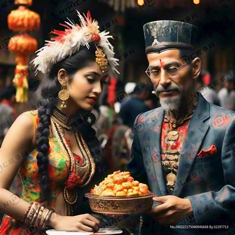 Ai创作图明亮 巴依老爷古尔邦节盛宴 昵图网