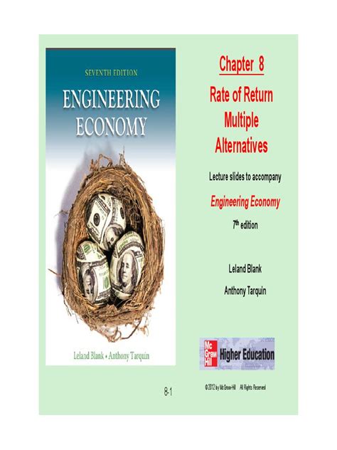 Ch8 Rateofreturnmultiplealternatives Compatibility Mode Pdf Economies Business