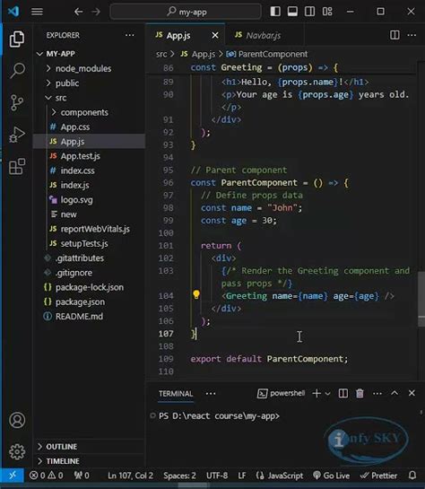 How To Use Props In Functional Components In Reactjs How To Pass Props In React Shorts