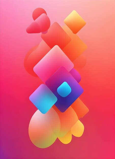 A Colorful Series Of Glass Cubes Premium Ai Generated Image