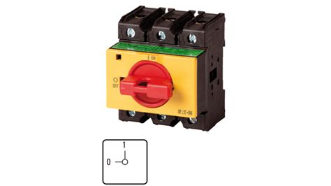 086185 P3 100ivs Rt Eaton 3 Pole Panel Mount Isolator Switch 100a