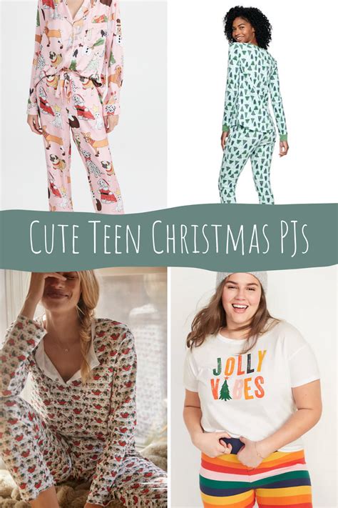 Festive Teen Christmas Pajamas Guys Girls Momma Teen