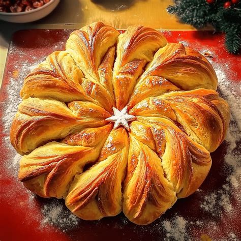 Christmas Star Twisted Bread Mini Meal Prep