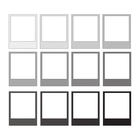 Colored Polaroid Clipart Hd Png Polaroid Template Grey Color Woman