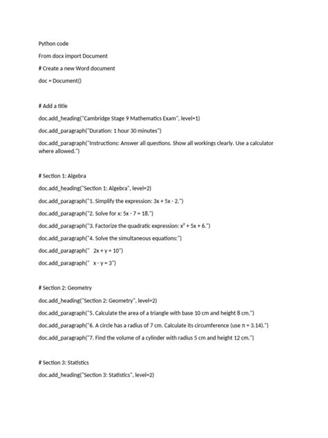 Python Code Pdf