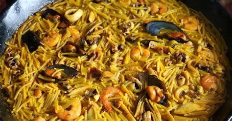 Fideuà De La Ville De Gandia En Espagne Recette Par Une Faim De Loup