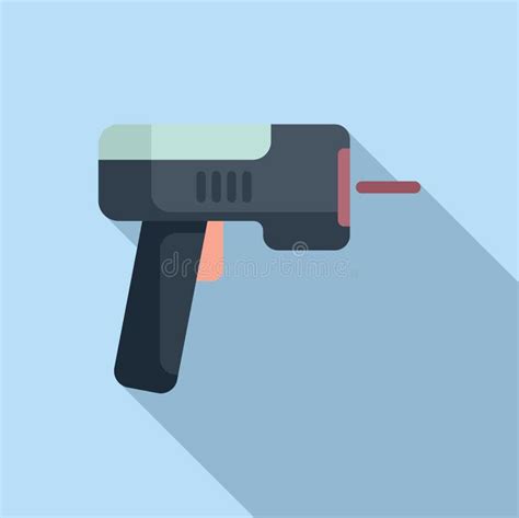 Scan Laser Handle Icon Flat Vector Pay Ticket Label Stock Illustration