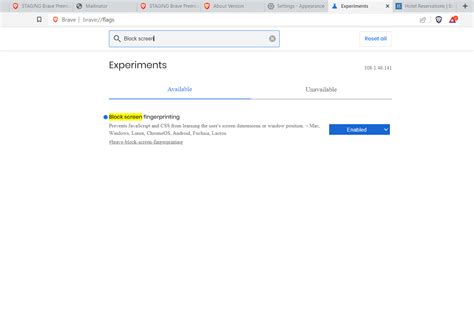 Https Hyatt And Other Websites Fail To Load When Brave Flags Brave Block Screen