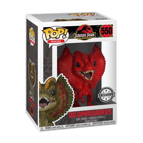 Funko Pop Movies Jurassic Park 25th Anniversary Dilophosaurus 550