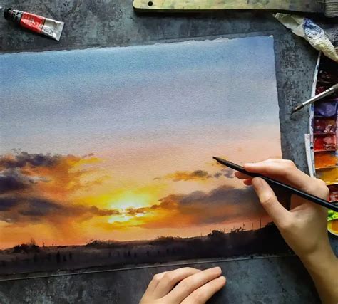 25 Stunning Watercolor Sky Drawing Ideas You Can Try Today — What Makes