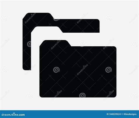 File Computer Folder Icon With Copy Or Move Arrow Isolated On White