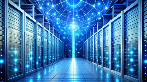 High Technology Data Server Illustration Background Technology
