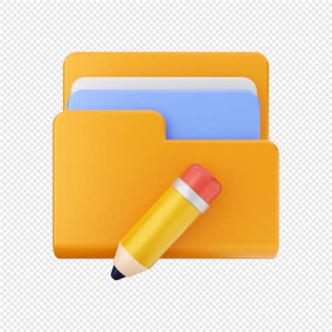 Premium Psd 3d Folder Data File Storage Icon Illustration