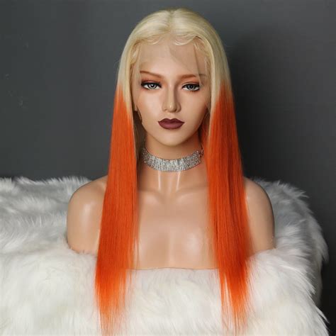 Nha Blonde Orange Ombre Lace Front Wig Lace Front Wigs Front Lace
