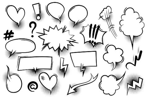 Comic Book Text Speech Bubble Stock Illustration Download Image Now Advice Arrow Symbol