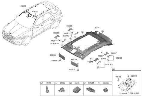 85410 It010 Ocw Genuine Hyundai Headlining Assy
