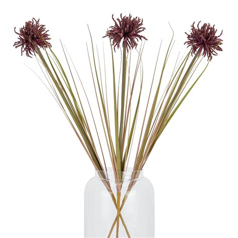 Burgundy Aster Spider Chrysanthemum Stem Wholesale By Hill Interiors