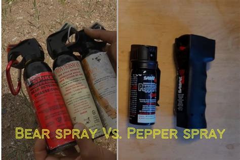 Pepper Spray Vs Mace Vs Bear Spray At Bridget Mireles Blog