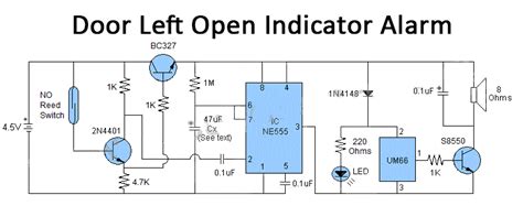Door Indicator Alarm Circuit Alarm Door Circuit
