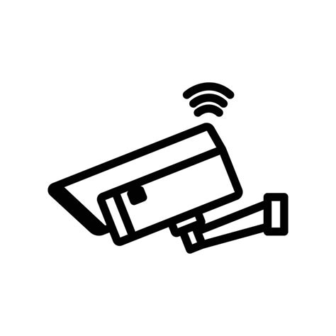 Icono De Cctv Con Señal Icono Relacionado Con La Tecnología