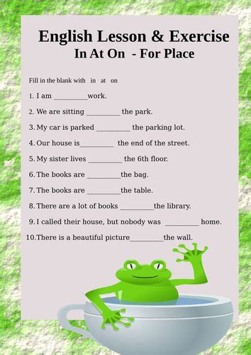 Prepositions Exercises For Class 10 Icse With Answers Pdf Lasopachat