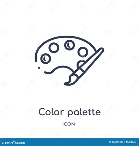 Linear Color Palette Icon From Creative Process Outline Collection Thin Line Color Palette