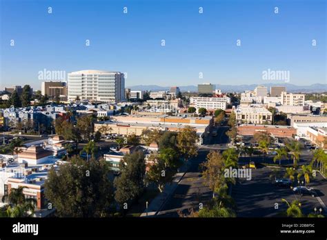 Aerial View Of Downtown Santa Ana California Including The Federal