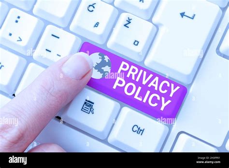 Text Caption Presenting Privacy Policy Business Concept Document That
