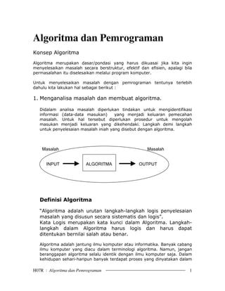 Algoritma Dan Pemrograman Pdf